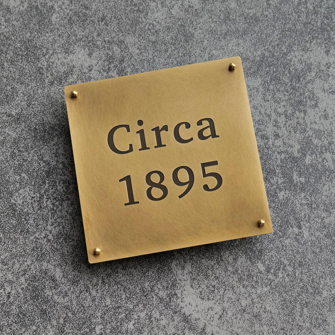 Solid Brass Nameplates, Engraved Commemorative Plaques, House Numbers ...