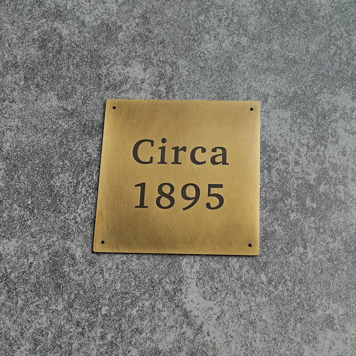 Solid Brass Nameplates, Engraved Commemorative Plaques, House Numbers ...