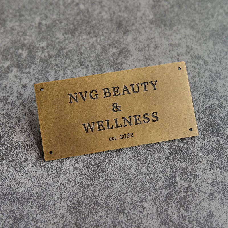 Custom Brass Plaques - Etsy