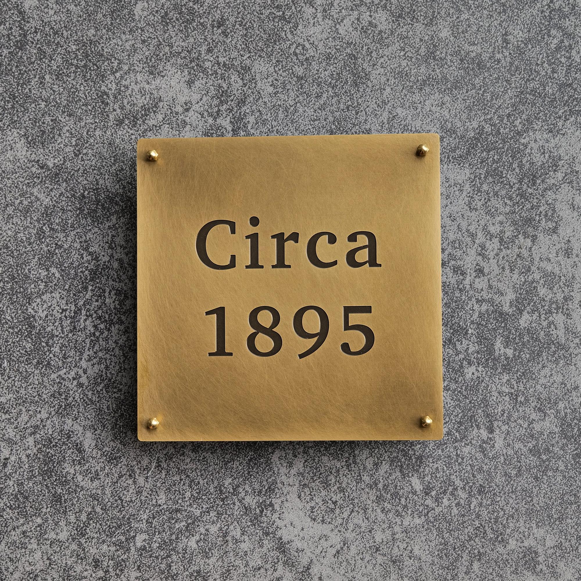 Solid Brass Nameplates, Engraved Commemorative Plaques, House Numbers ...
