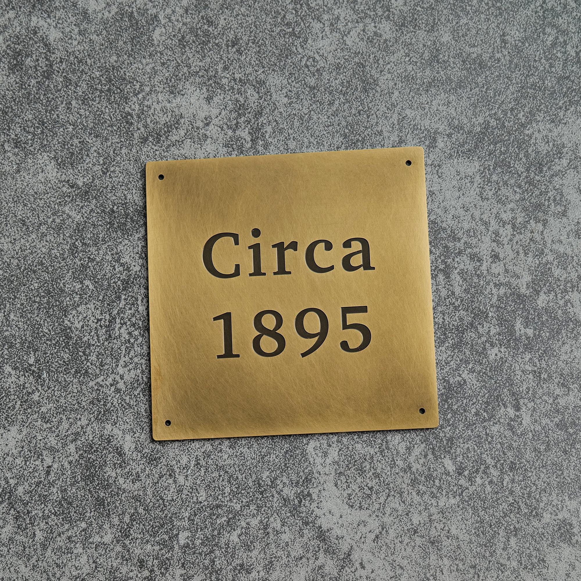 Solid Brass Nameplates, Engraved Commemorative Plaques, House Numbers ...