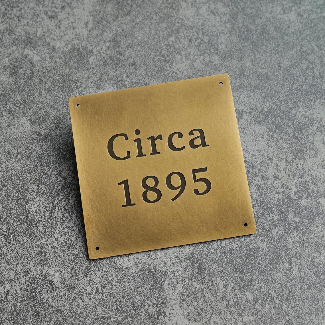 Solid Brass Nameplates, Engraved Commemorative Plaques, House Numbers ...