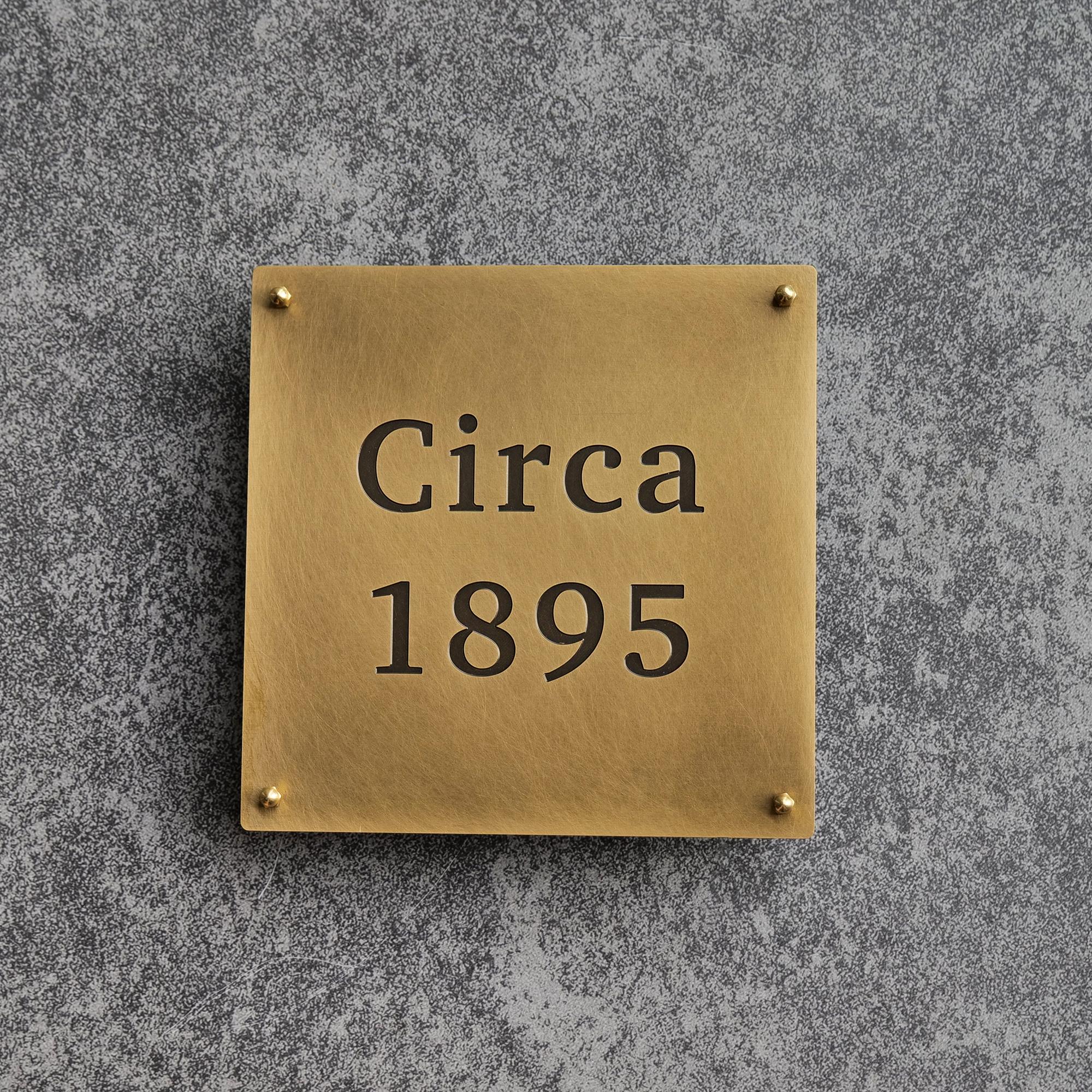 Solid Brass Nameplates, Engraved Commemorative Plaques, House Numbers ...