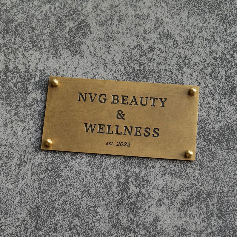 Custom Brass Nameplates, Cast Bronze Signs,brass Plaques,metal Door ...