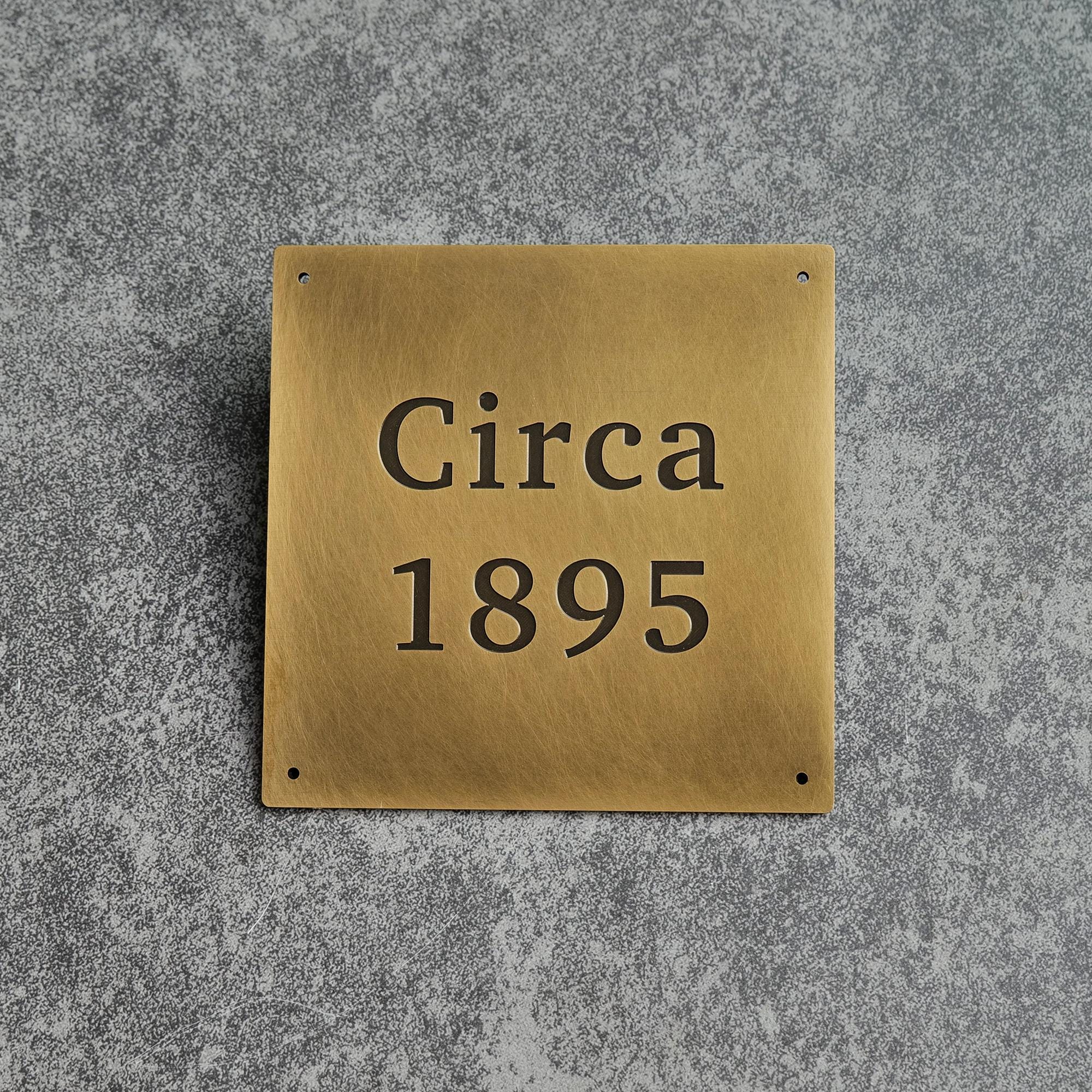 Solid Brass Nameplates, Engraved Commemorative Plaques, House Numbers ...
