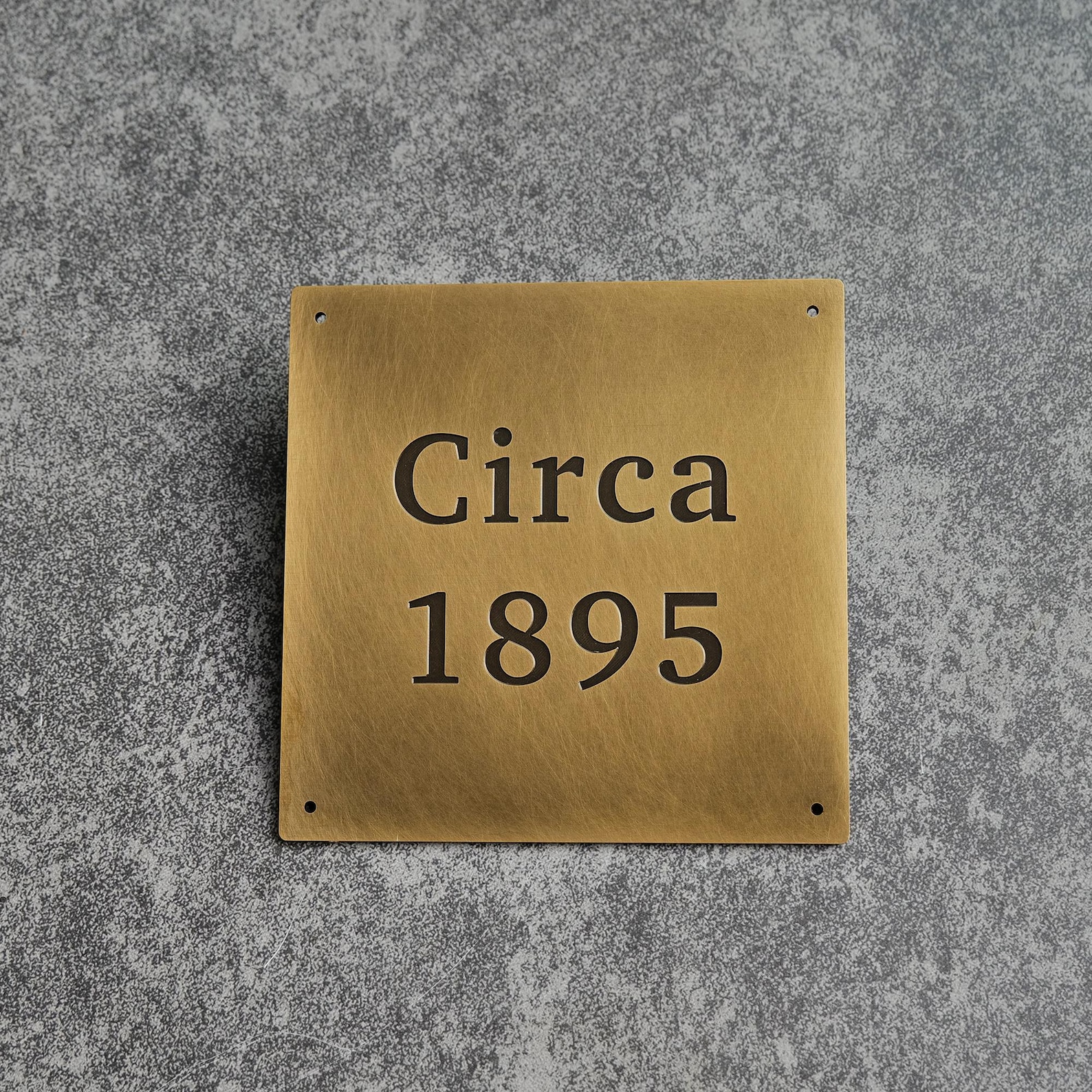 Solid Brass Nameplates, Engraved Commemorative Plaques, House Numbers ...