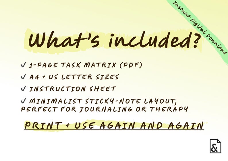 Prioritization Matrix Template • the Task Matrix Ritual - Etsy