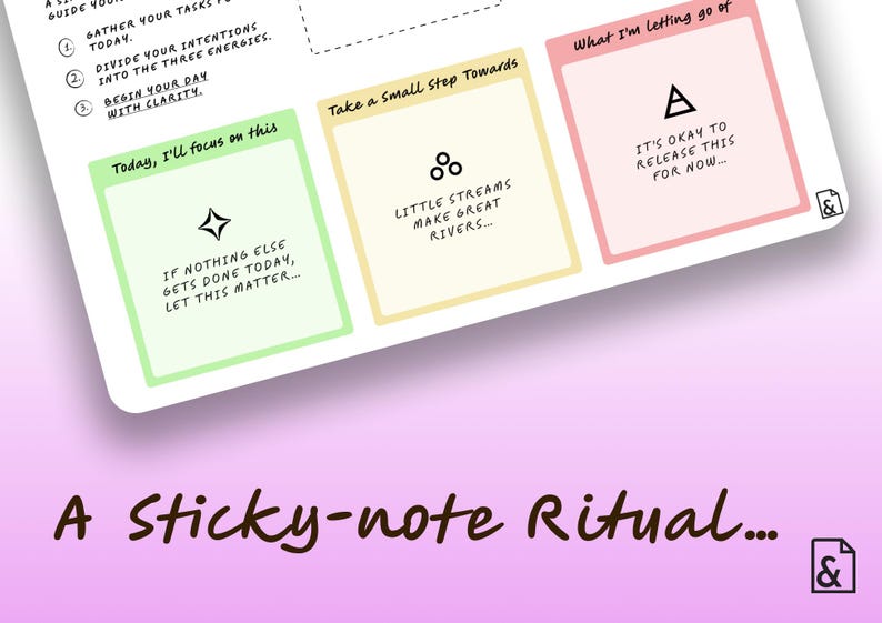 The Daily Ritual — A Simple System for Clarity and Focus - Etsy