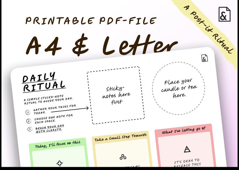 The Daily Ritual — A Simple System for Clarity and Focus - Etsy