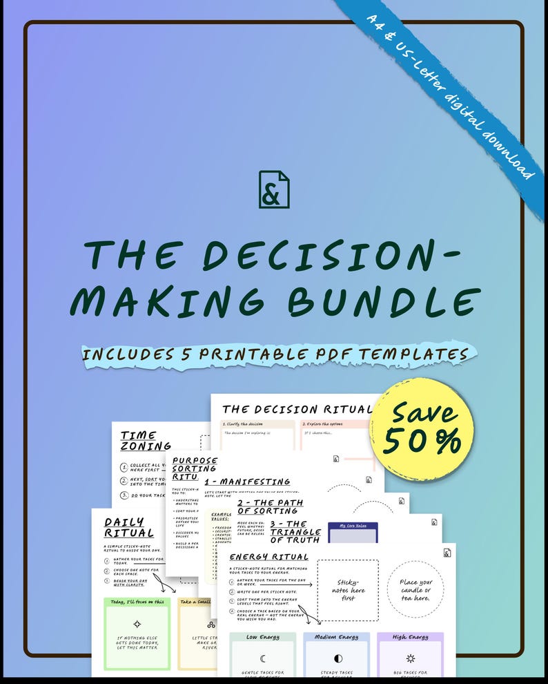 Decision-making Rituals Bundle - Etsy
