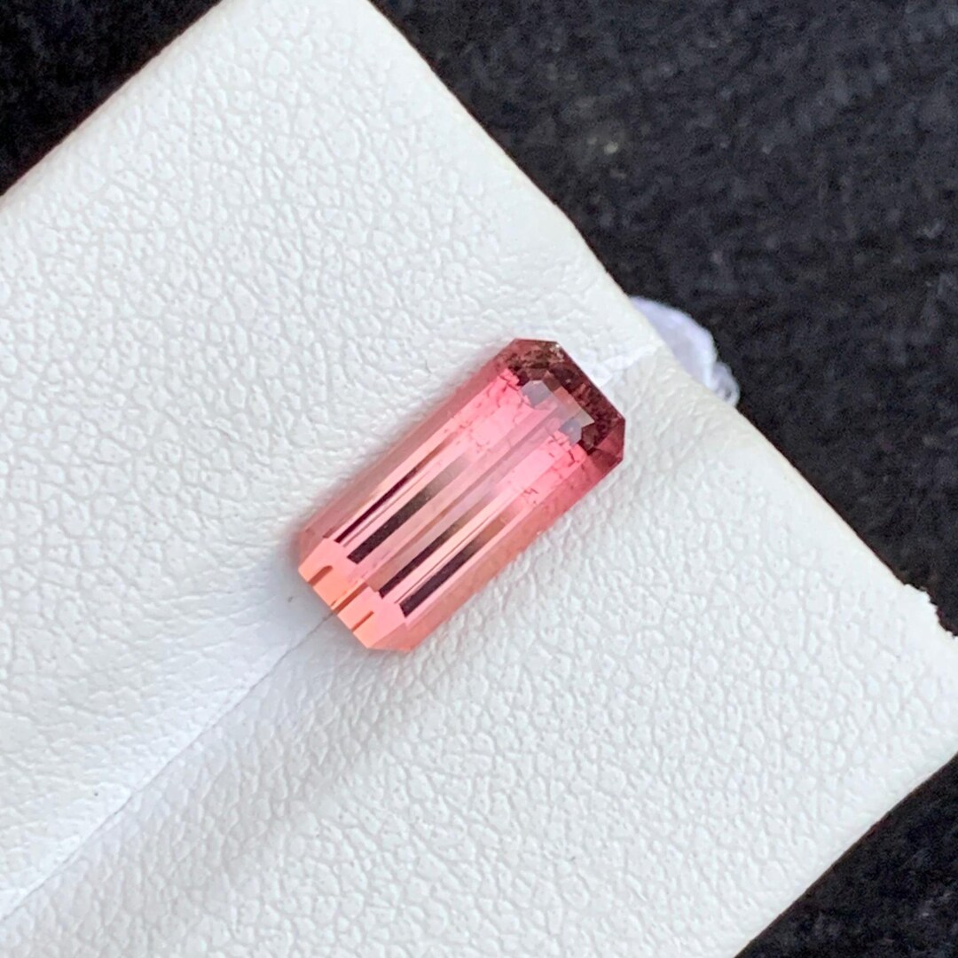 Glamorous Hot Pink Tourmaline Gemstone From Afghanistan, Emerald Cut ...