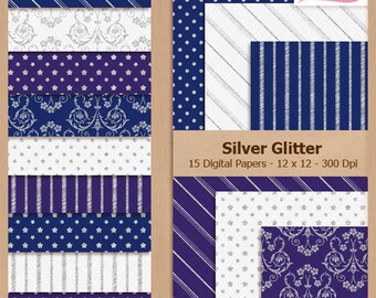 Digital Scrapbook Paper Pack BRIGHT DAMASK PATTERN Rainbow | Etsy