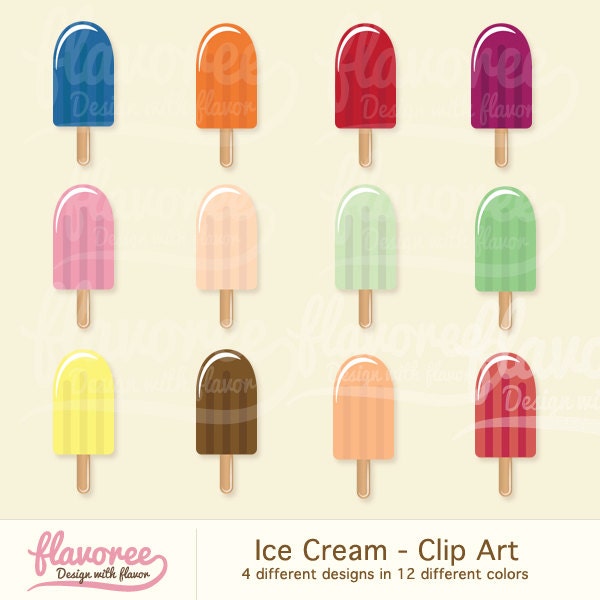 Digital Scrapbook Clip Art - ICE CREAM PACK- Scrapbooking ...