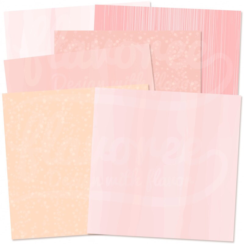 Digital Scrapbook Paper Pack - MODERN BLUSH - Watercolor | Pastel ...