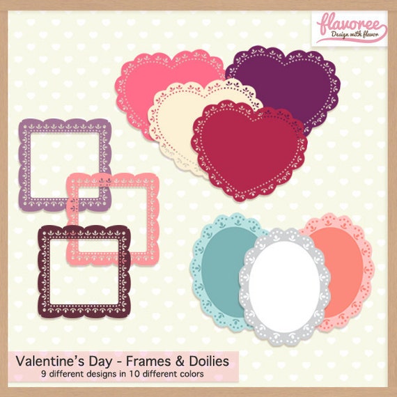 Digital Scrapbooking Frames and Embellishments - Etsy