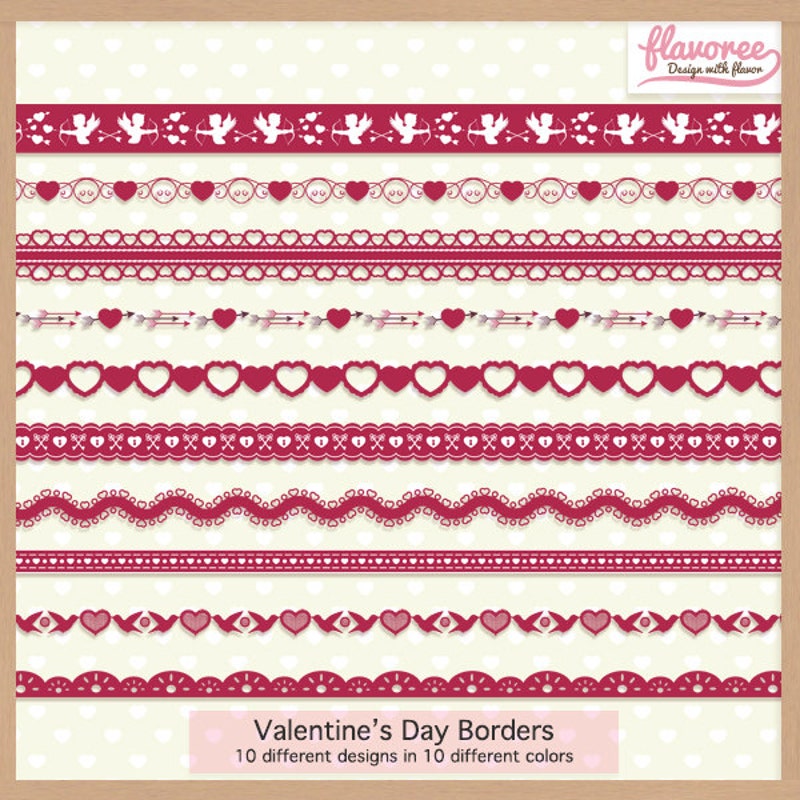 Valentines Day Borders - Etsy