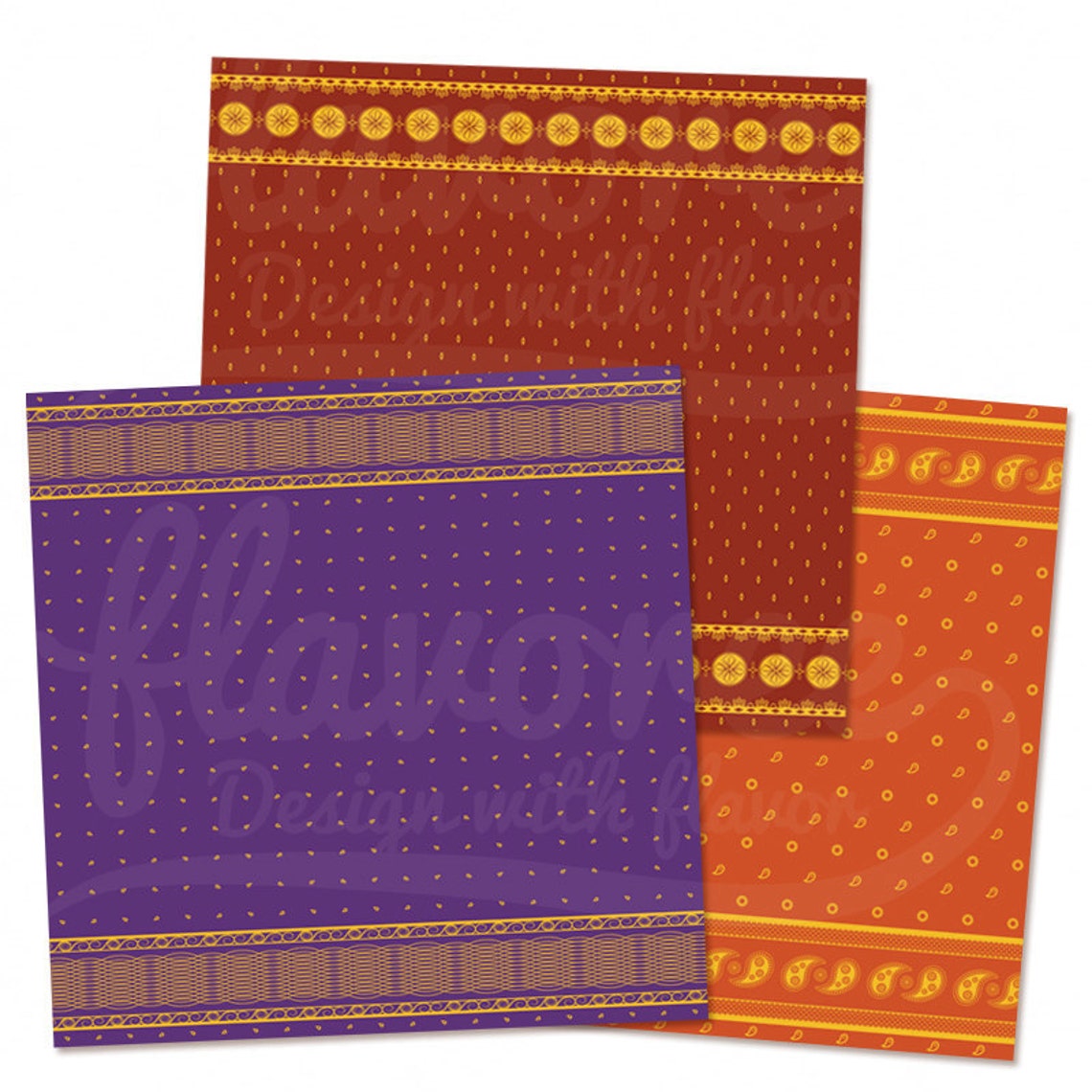 Digital Scrapbook Paper Pack INDIAN SARI PATTERNS India - Etsy