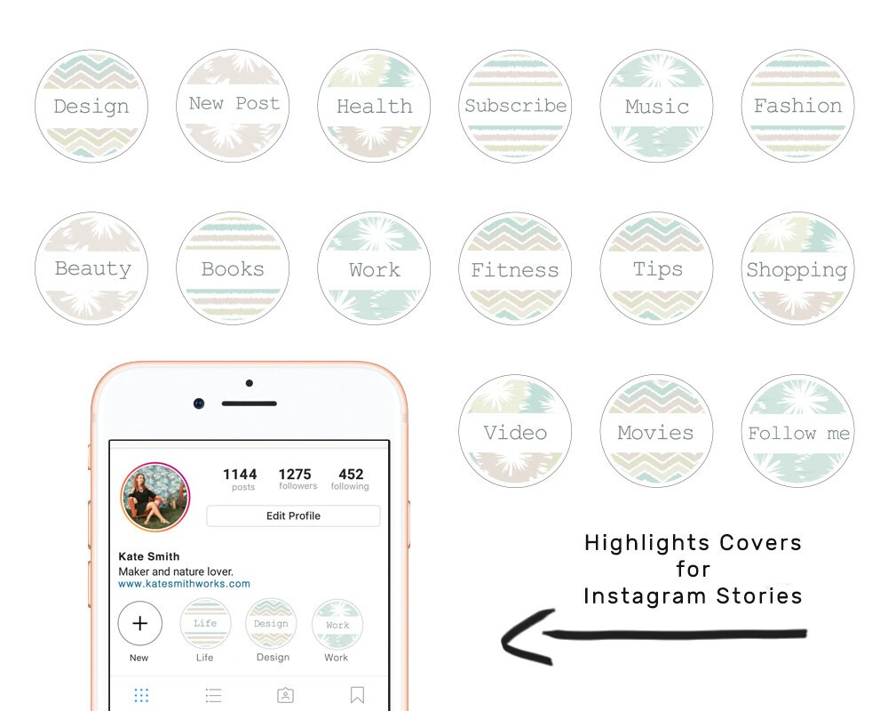 Instagram Story - 63x HIGHLIGHT COVERS - Modern Grays | Social Media ...