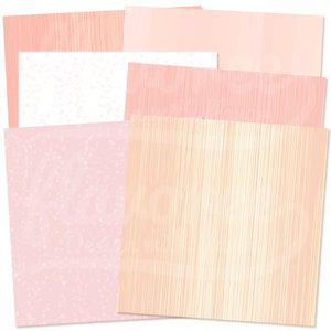 Digital Scrapbook Paper Pack - MODERN BLUSH - Watercolor | Pastel ...