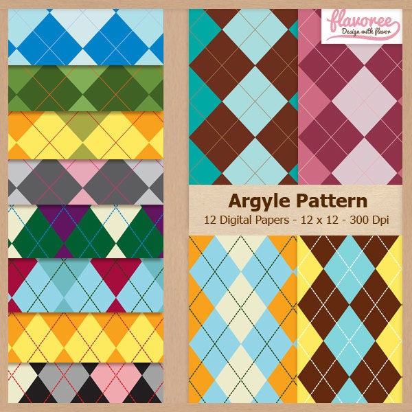 Argyle Paper - Etsy