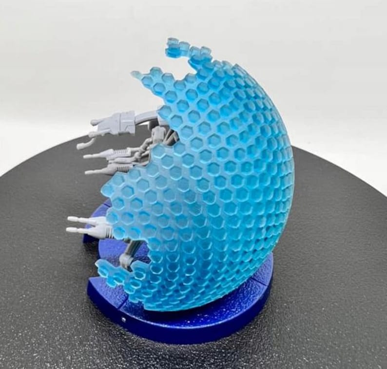 Star Wars Legion Droid Shields – Transparent Blue Resin (50mm Base ...