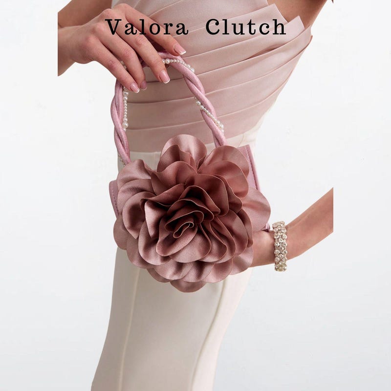 Rosen clutch tasche - Etsy.de