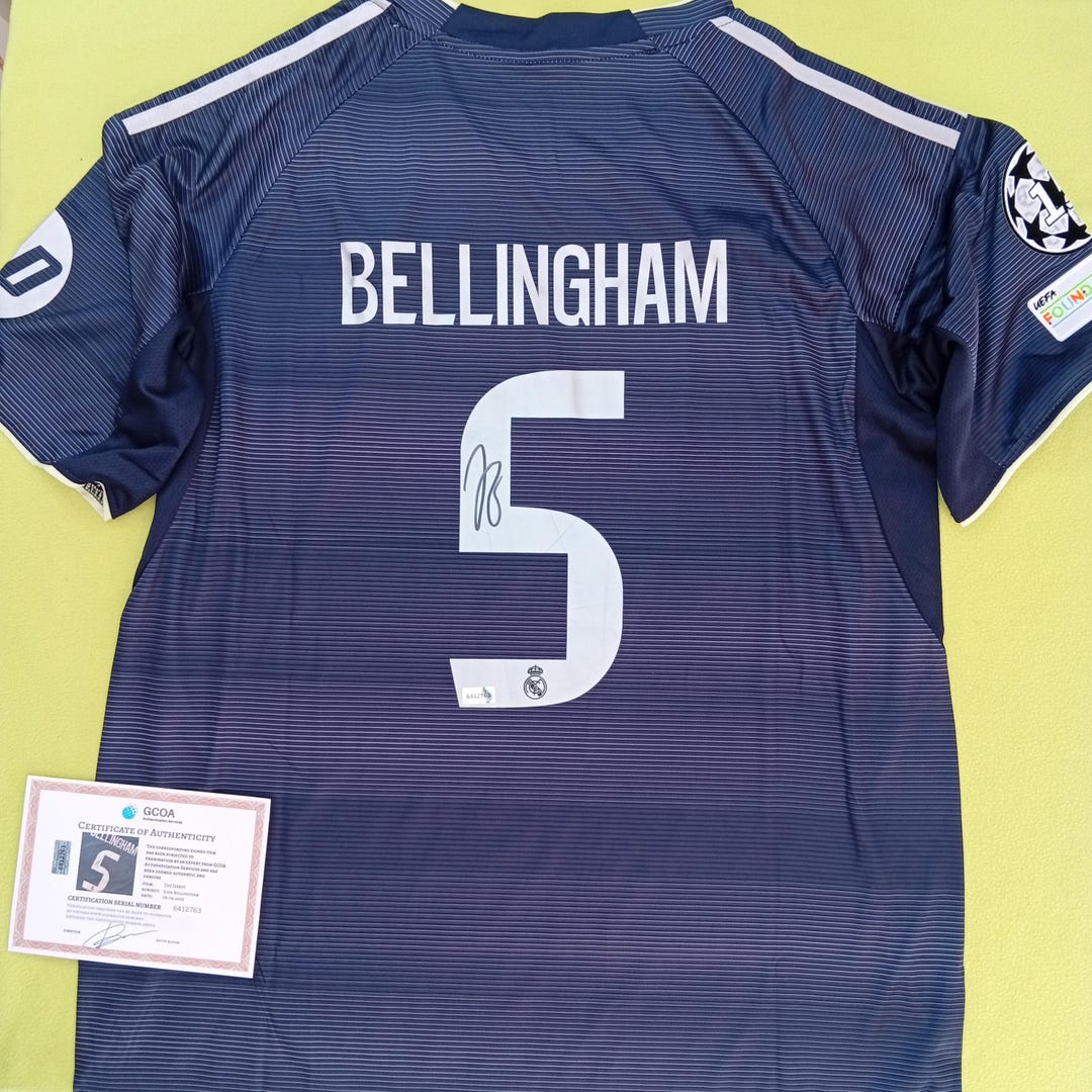 Jude Bellingham Signed Autographed Real Madrid FC Football T-shirt With ...