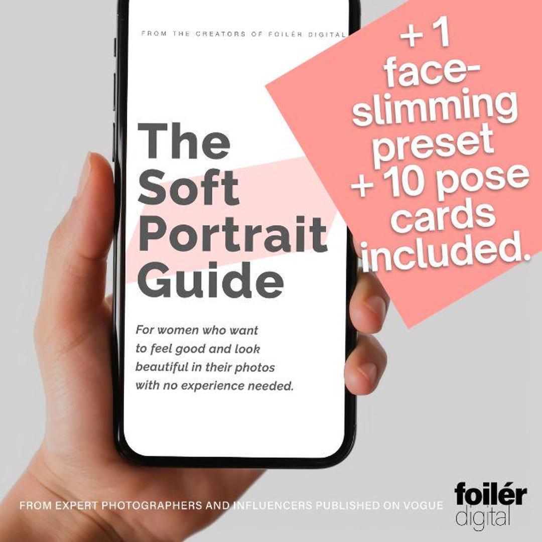 Soft Portrait Guide | Selfie Posing Cards + Presets (digital Download ...