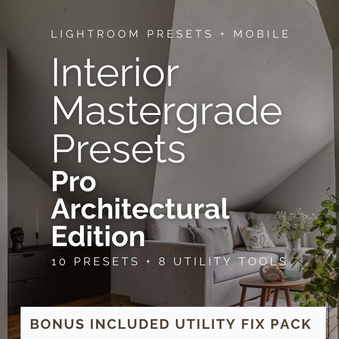 Pro Interior Lightroom Presets | Clean Neutral Colors - Etsy