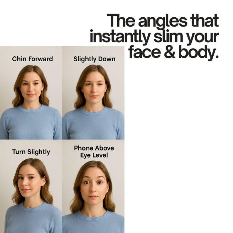 How to Look Slimmer in Photos – Selfie Guide for Women | Posing, Angles ...