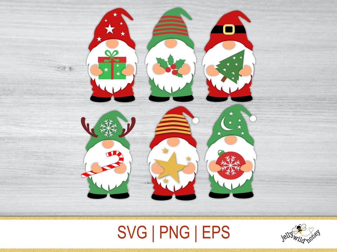 Christmas Gnome SVG Bundle, Winter Holiday, Digital Download, Christmas ...