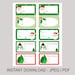 Printable Christmas Labels, Instant Download, Winter Holiday, Digital ...