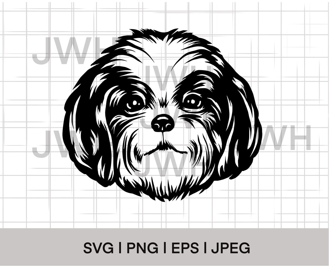 Shih Tzu SVG, Dog SVG, PNG, Eps, Instant Download, Digital Download ...