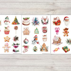 Vintage Christmas Fussy Cuts, Digital Download Printable, Junk Journal ...