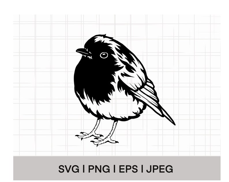 English Robin Bird SVG PNG EPS Instant Download Digital | Etsy