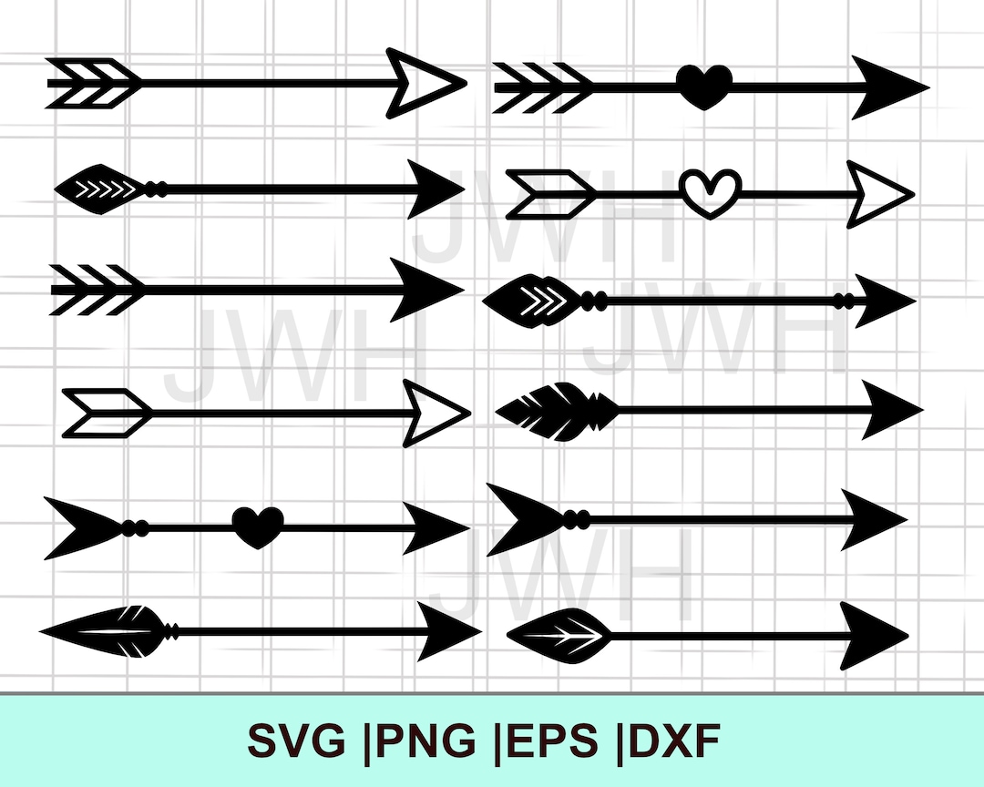 Arrow SVG, PNG, EPS, Dxf, Instant Download, Digital Download, Arrow ...