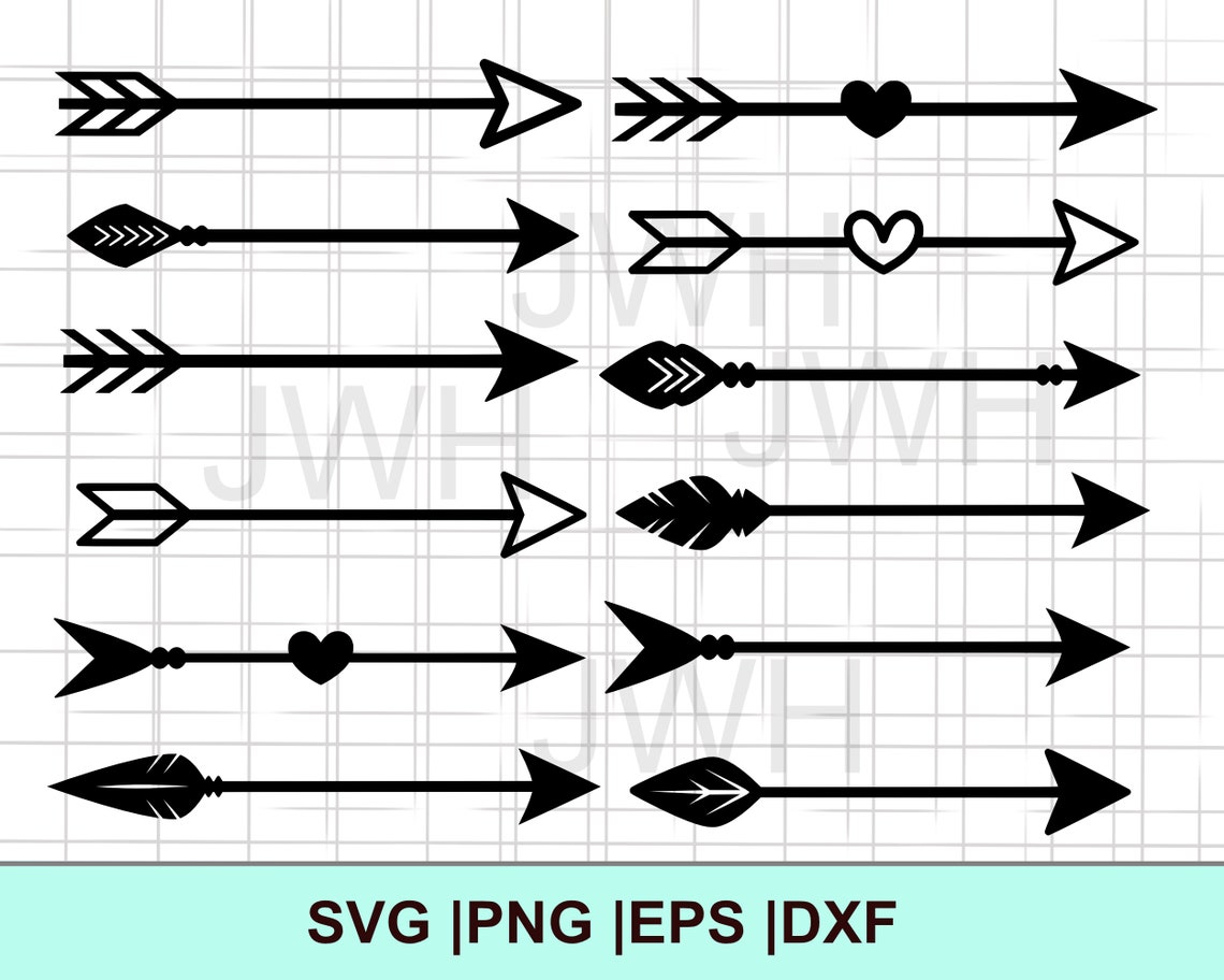 Arrow SVG, PNG, EPS, Dxf, Instant Download, Digital Download, Arrow ...