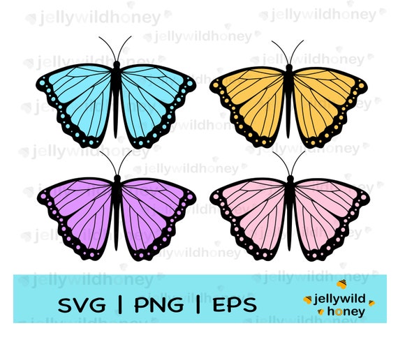 Butterfly SVG PNG EPS Instant Download Butterflies Bundle | Etsy