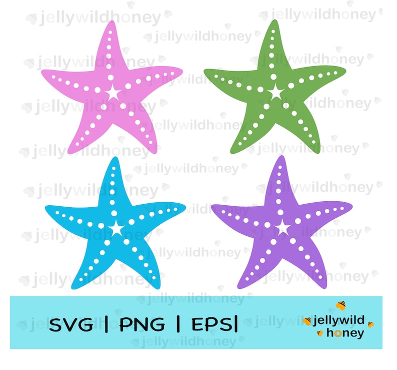 Starfish SVG, PNG, EPS, Instant Download, Digital Download, Starfish ...
