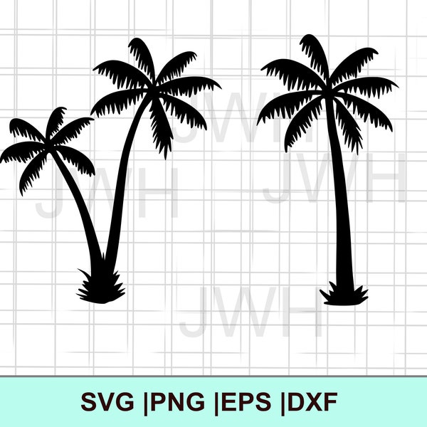Palm Tree Svg - Etsy