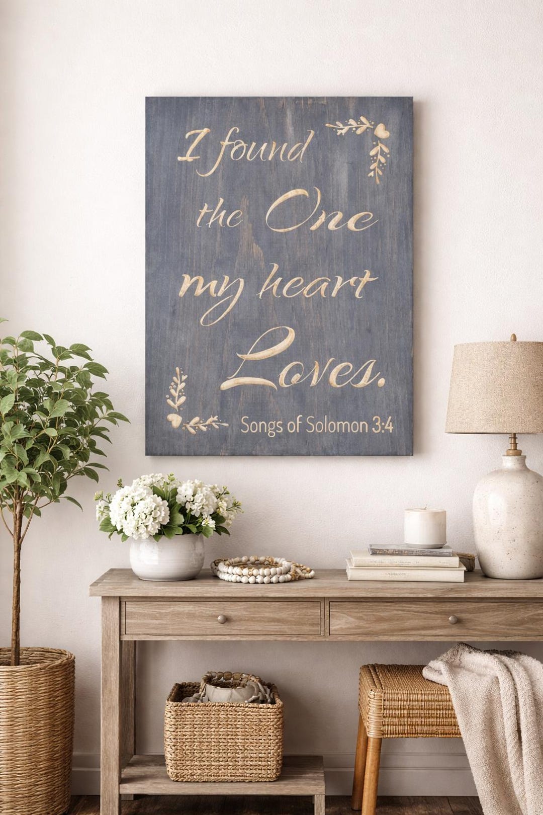 I Found the One My Heart Loves Sign | Christian Wall Art | Song of ...