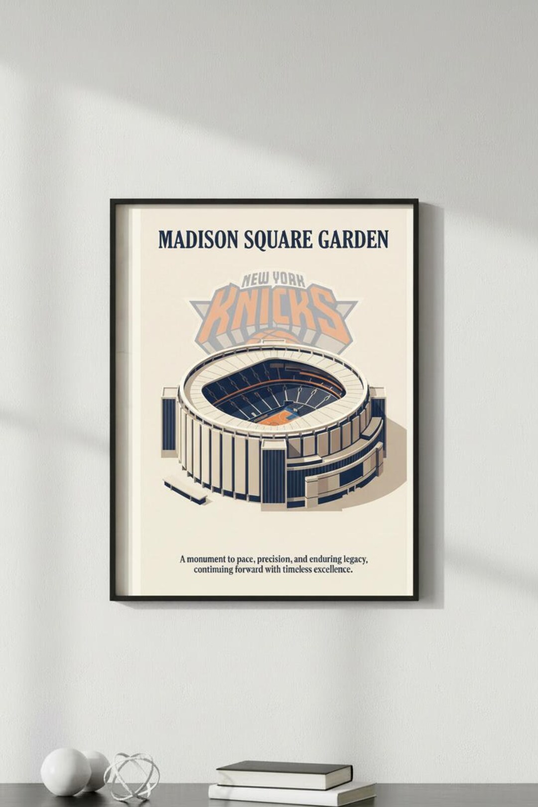 Madison Square Garden Poster | New York Knicks Stadium Art | Digital ...