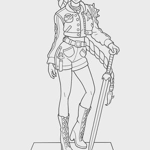Kpop Idol Coloring Page (digital Download) - Etsy Canada