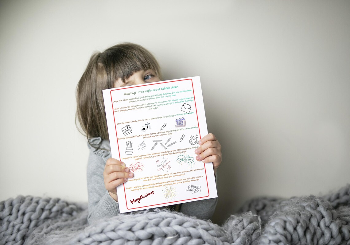 The Advent Coloring Book With Short Educational Stories for Kids - Etsy