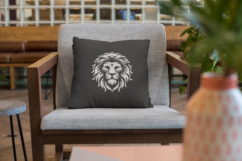 Lion Head Embroidery Design | Machine Embroidery File | 9 Sizes ...