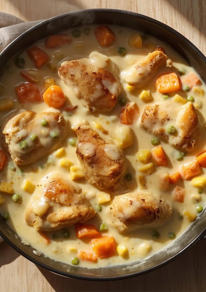 THE BEST Creamy Chicken Pot Pie Skillet | Cozy Comfort Meal | One Pan ...