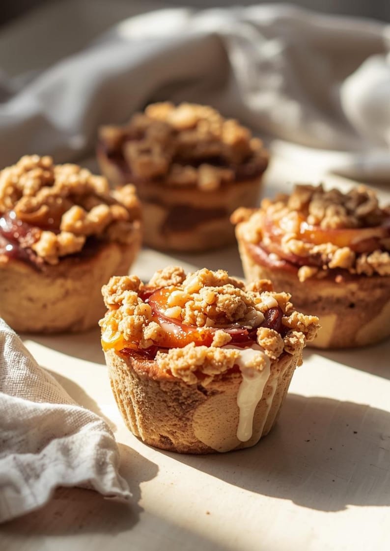 Cinnamon Roll Apple Crumble Cups Recipe | Cozy Layered Dessert Cups ...