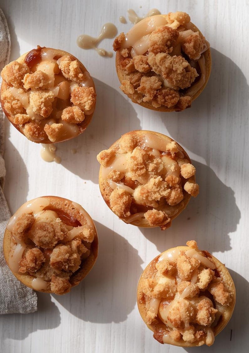 Cinnamon Roll Apple Crumble Cups Recipe | Cozy Layered Dessert Cups ...