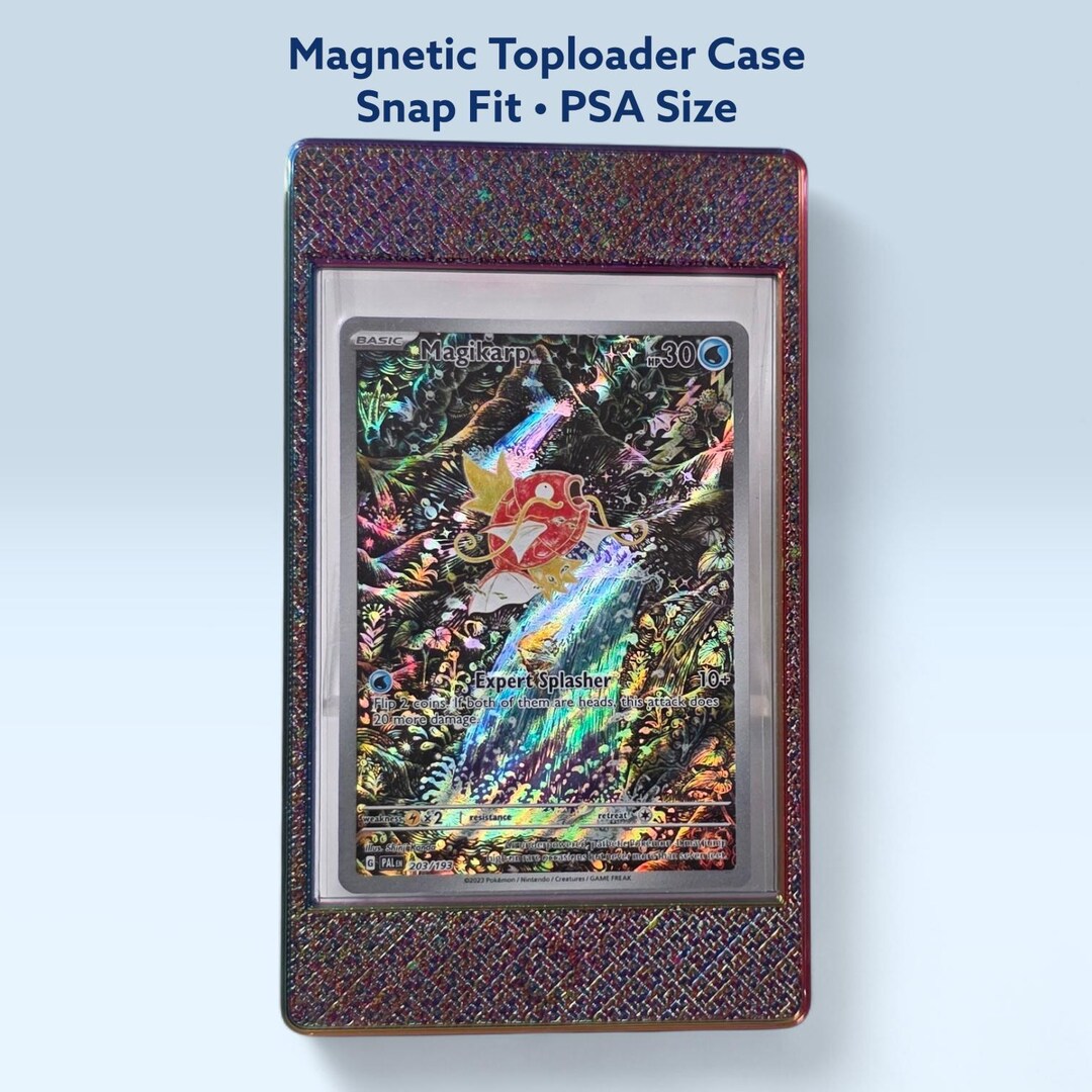 Snaploader™ – Magnetic Slab-sized Display Case for TCG Toploaders - Etsy