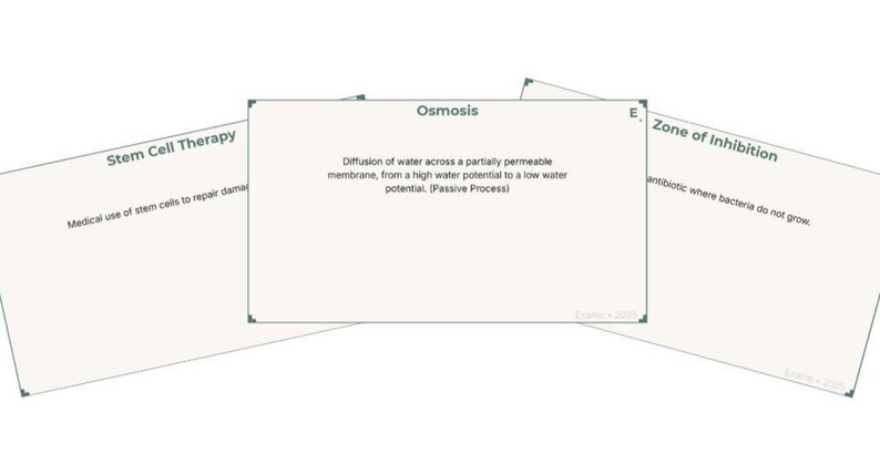OCR A Biology Flashcards | Cell Biology Unit 1 | 60 Revision Cards ...